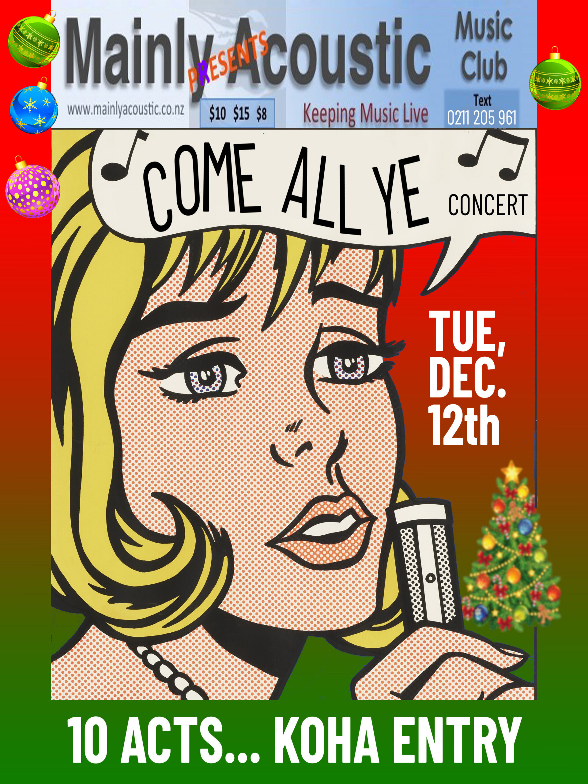 Contact Us - Mainly Acoustic Music Club, Upper Hutt